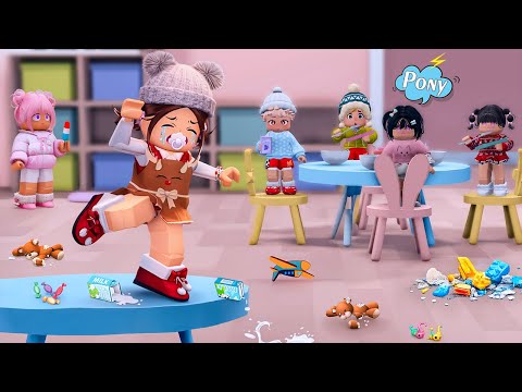💥 Pony causes chaos at Daycare | Roblox Roleplay