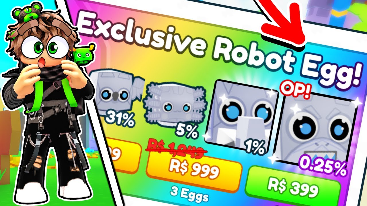 MAM NOWE *EXCLUSIVE ROBOT EGG!* w NOWEJ GRZE PET SIMULATOR 2.0 (Roblox ...