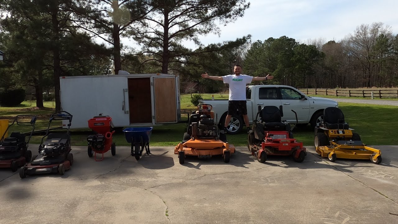 2020 LAWN CARE SETUP PART 1 - YouTube