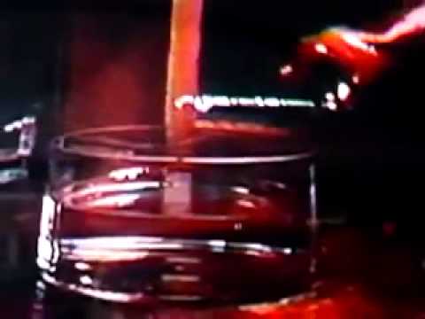 Cesium in Water (highly explosive reaction) - YouTube