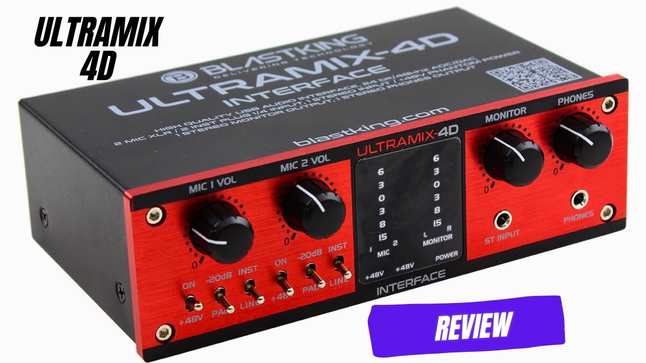 Ultramix 4D-interface blastking 2 entradas de audio - YouTube