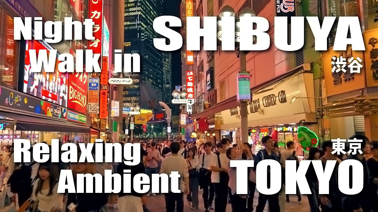 渋谷 / Night walk in Shibuya, Tokyo, Relaxing Ambient (October 4, 2024 ...