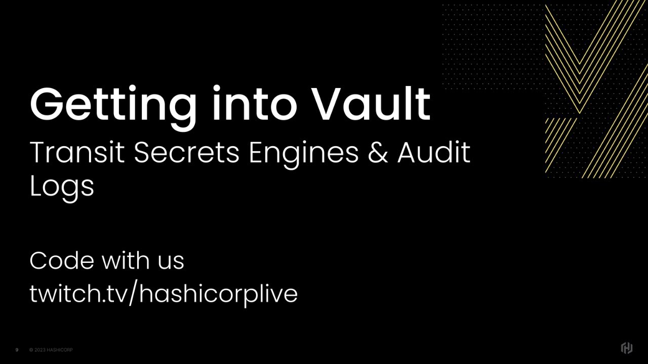 Getting into HashiCorp Vault, Part 9: Transit Secrets Engine & Audit Logs - YouTube