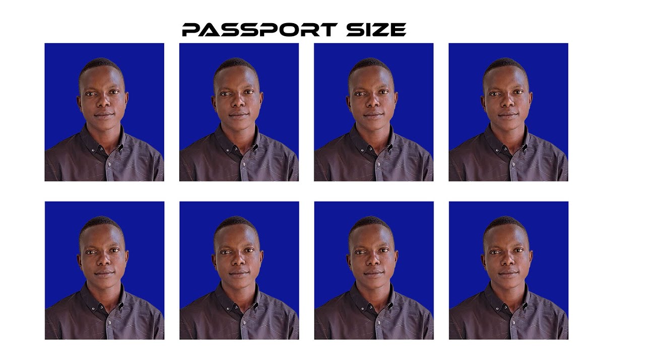 JINSI YA KUTENGENEZA PASSPORT SIZE NDANI YA ADOBE PHOTOSHOP - YouTube