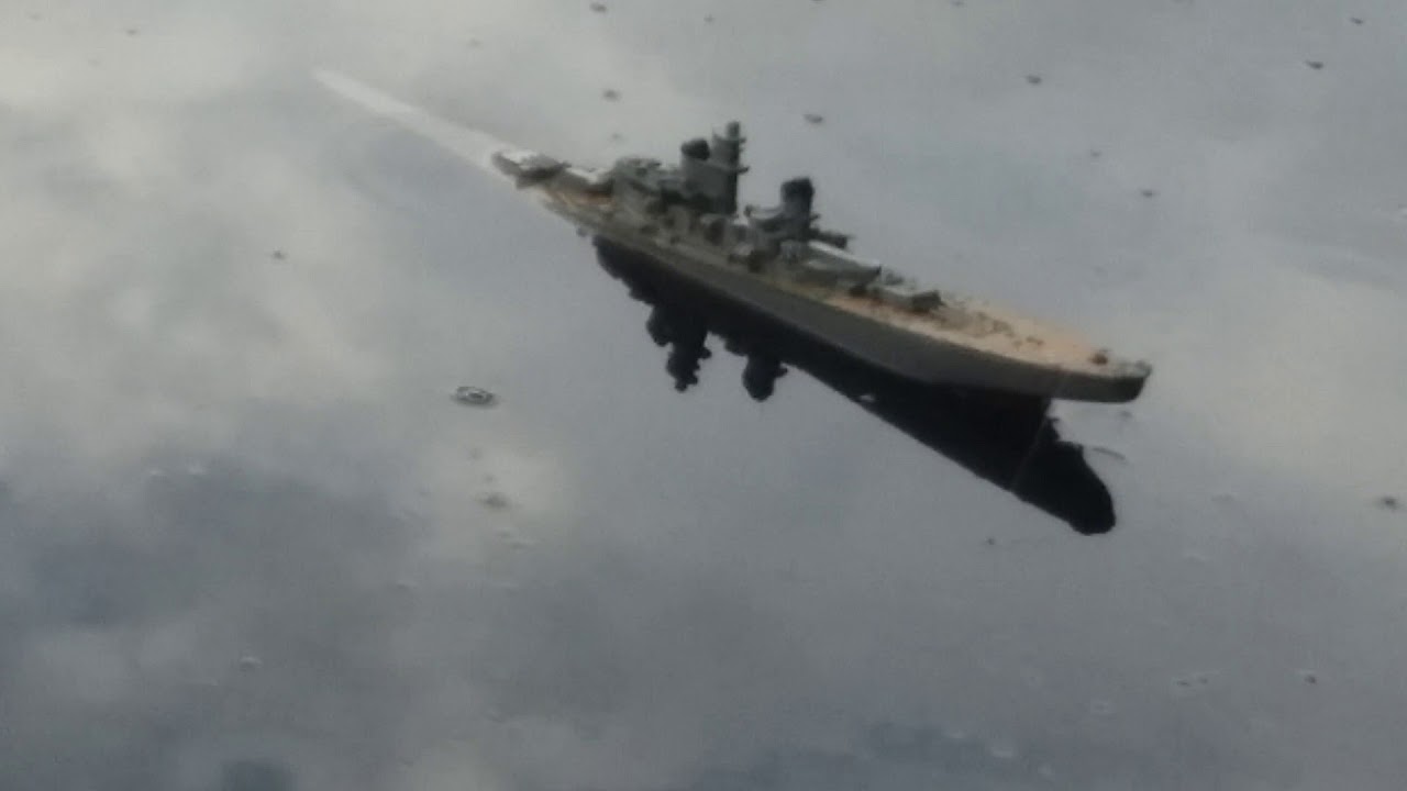Model boat sinking - YouTube