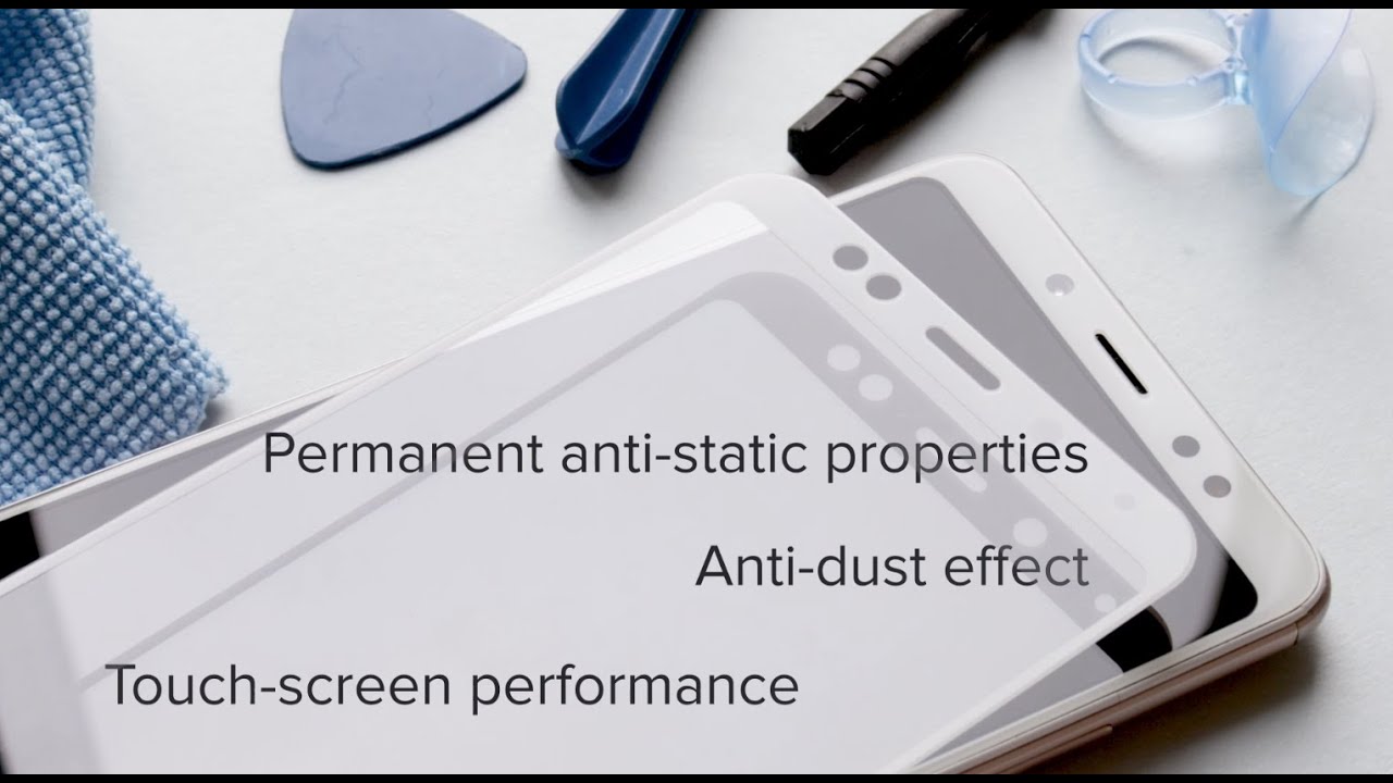 Dust-proof gadget screen film: ultra-transparent and sensitive - YouTube