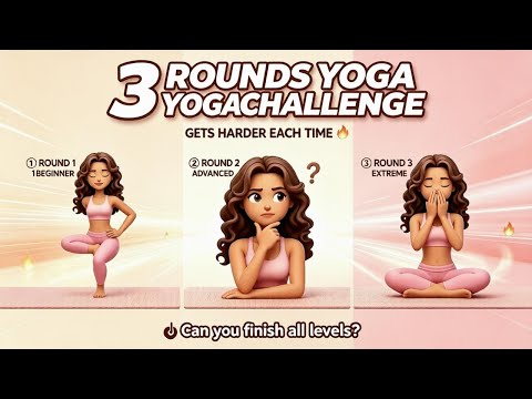YOGA CHALLENGE 3 rounds, 9 minutes, non-stop increasing difficulty yoga flow