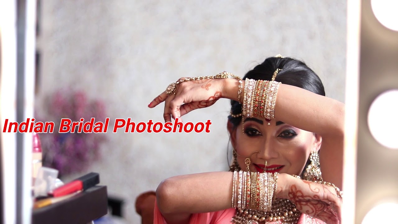 Indian Bridal Photoshoot // Bridal Makeup // Chandan Chaya As An Indian ...