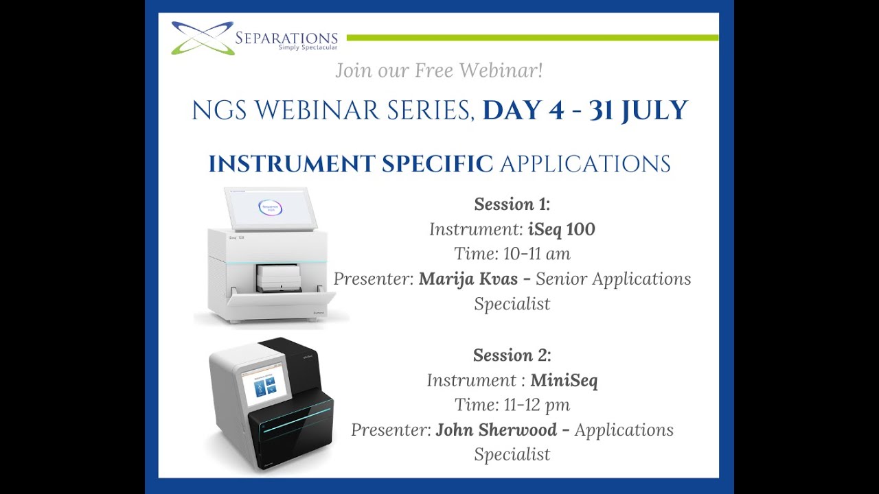 Separations NGS Webinar Series: MiniSeq - Day 4, Session 2 - YouTube