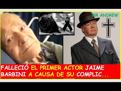 #LUTO en la TV Colombiana, partió el primer actor JAIME BARBINI a causa ...