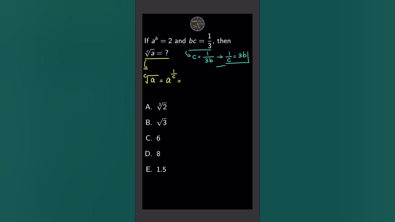 ACT Math - Exponents and Roots - YouTube