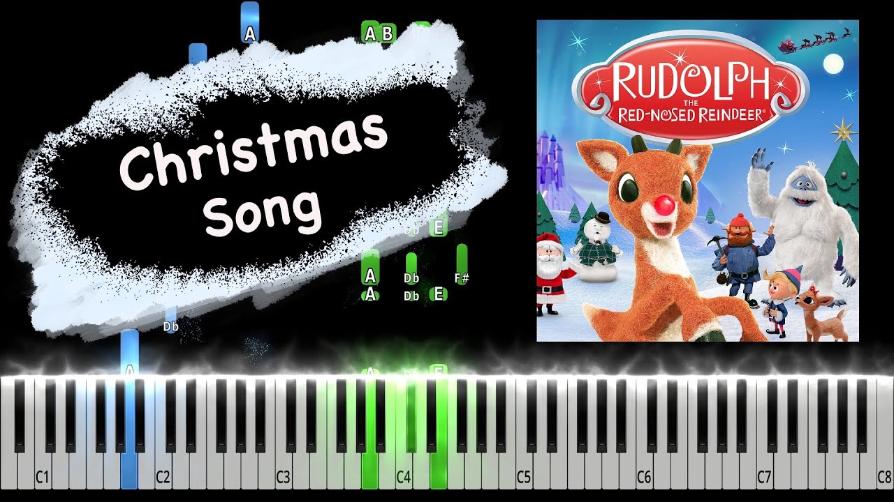 Rudolph the Red Nosed Reindeer | Christmas Song Piano Tutorial - YouTube