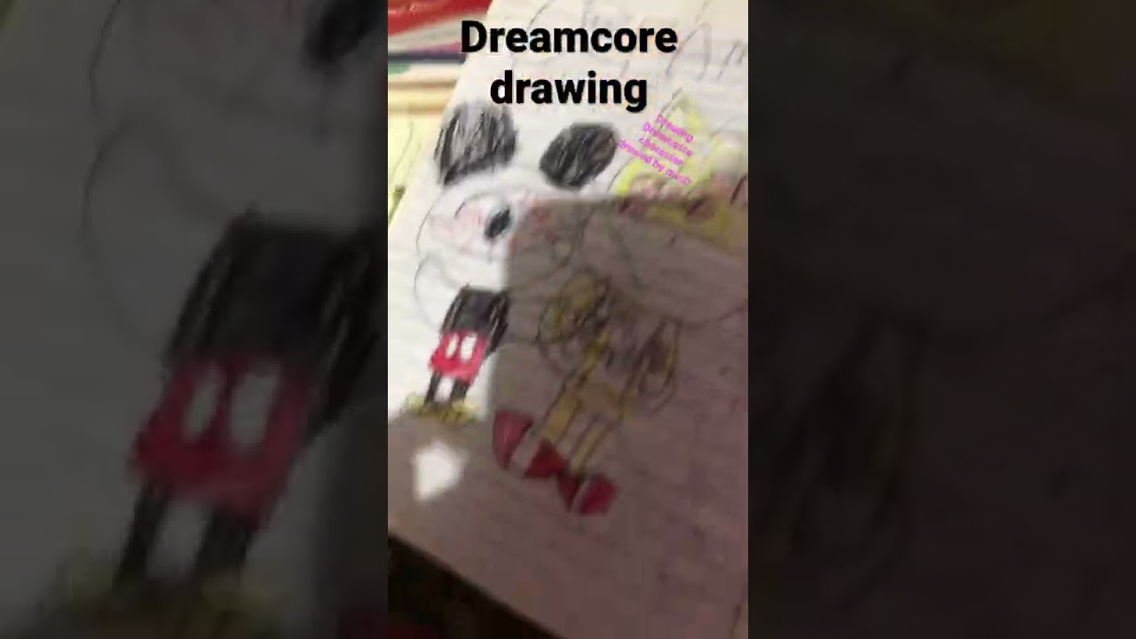 Dreamcore drawing character - YouTube