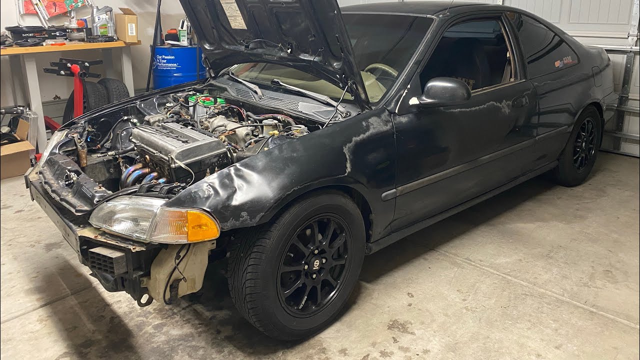 Turbocharged B18B on a Budget - YouTube