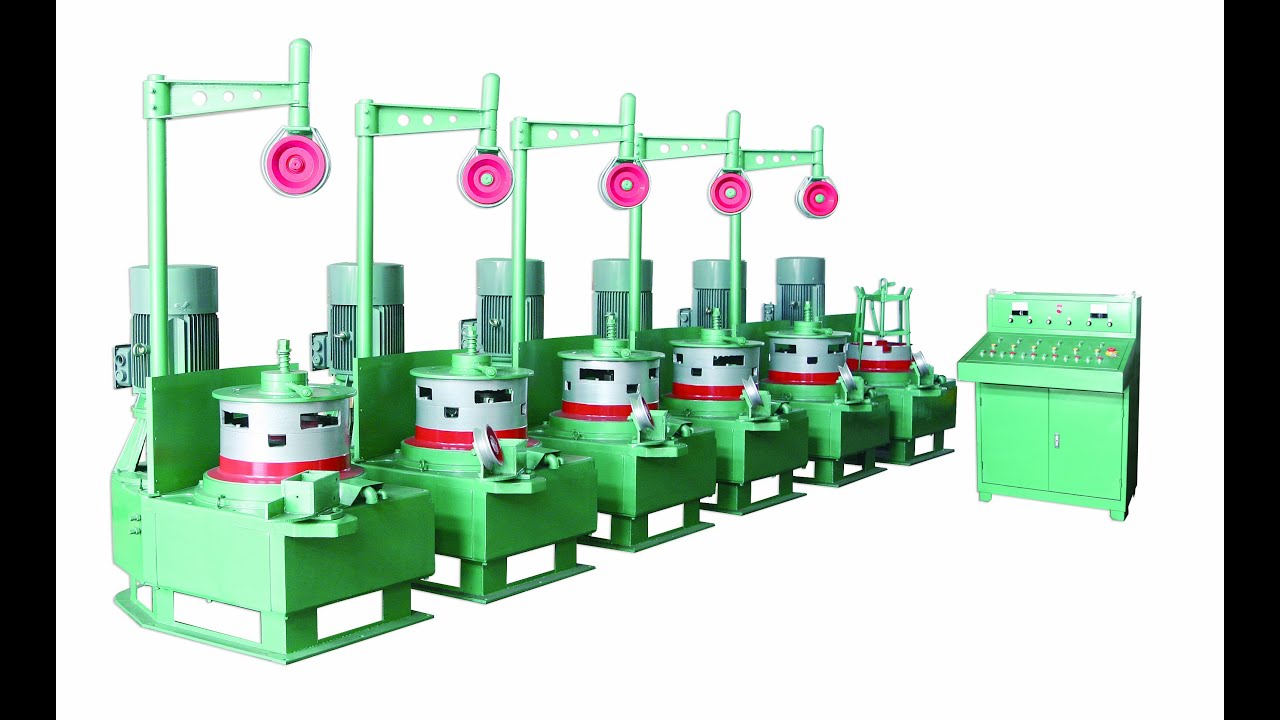 Pully wire drawing machine Wuxi United machinery - YouTube