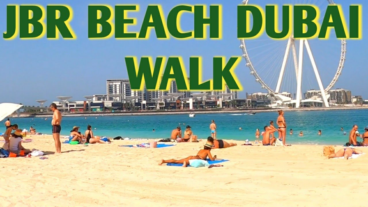 JBR BEACH IN 4k 🏖️ || Dubai Beach Walk 🏖️ || Jbr Beach Walk || DUBAI 🇦🇪 ...
