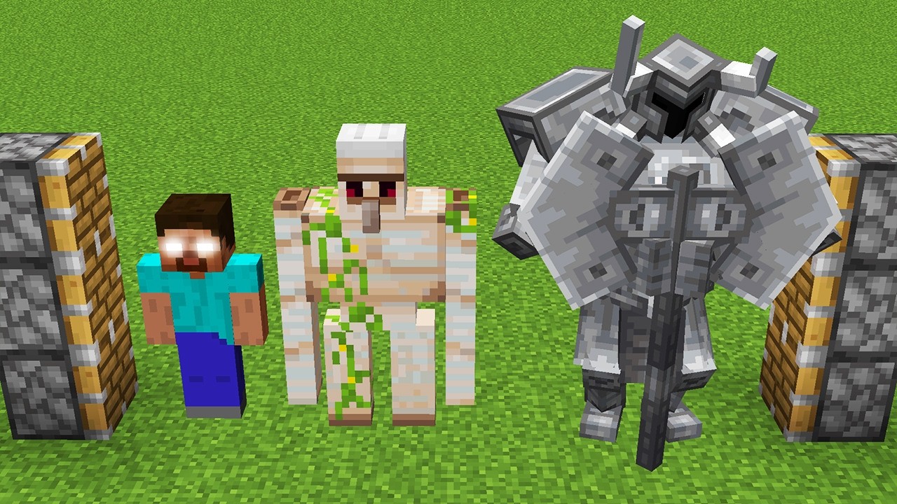 Ferrous Wroughtnout + HEROBRINE + Iron Golem In Minecraft = ??? - YouTube
