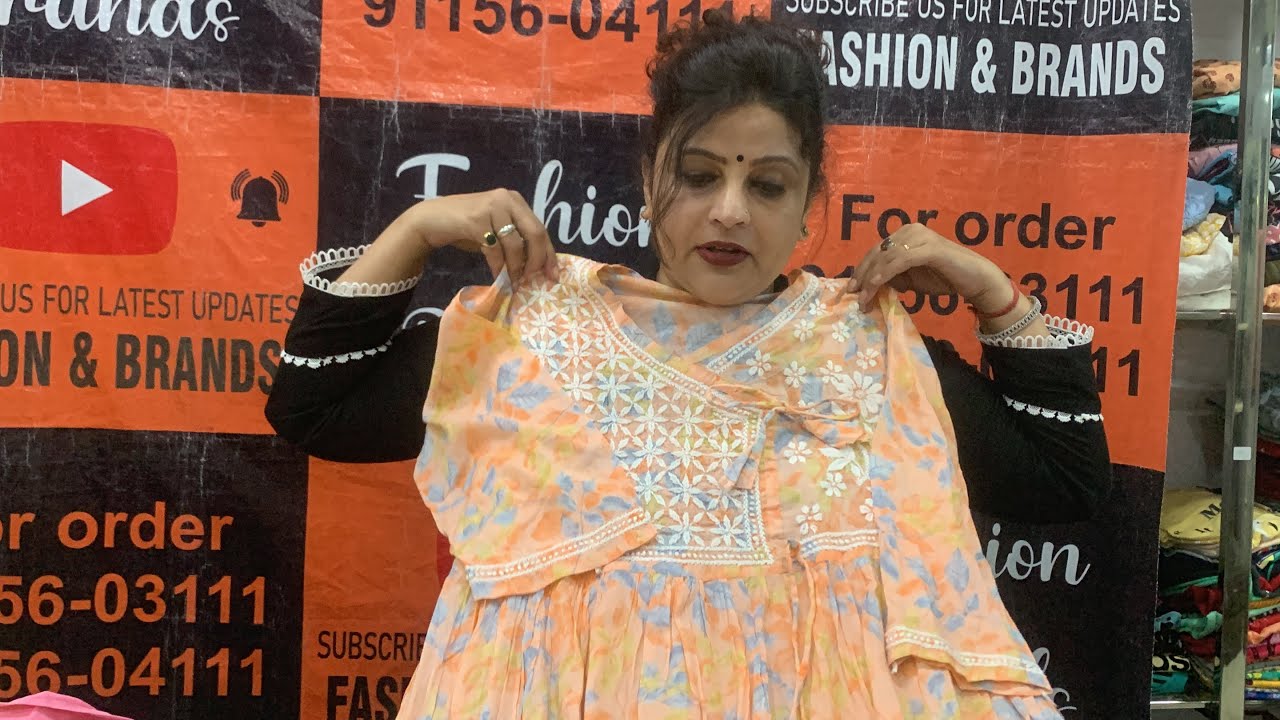 One day offer Very heavy discount on lakhnawi frock Kurtis stock ...