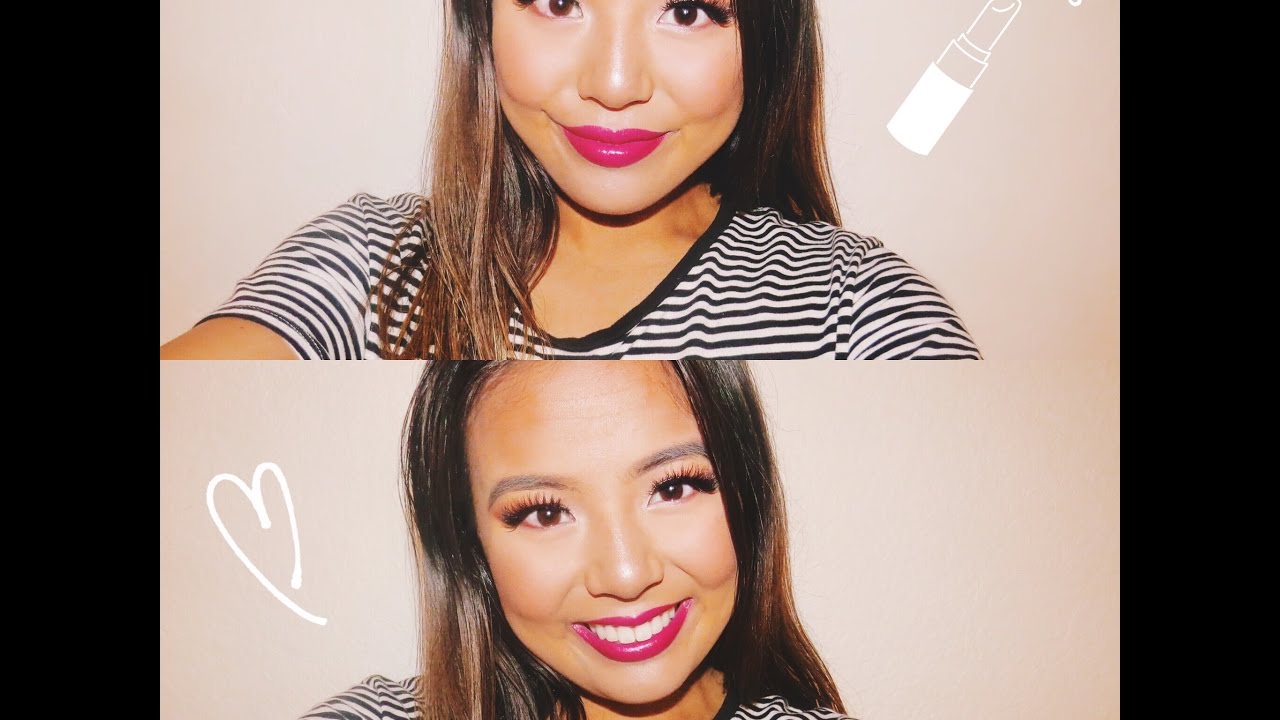 Rosey/Pink Makeup Look - YouTube