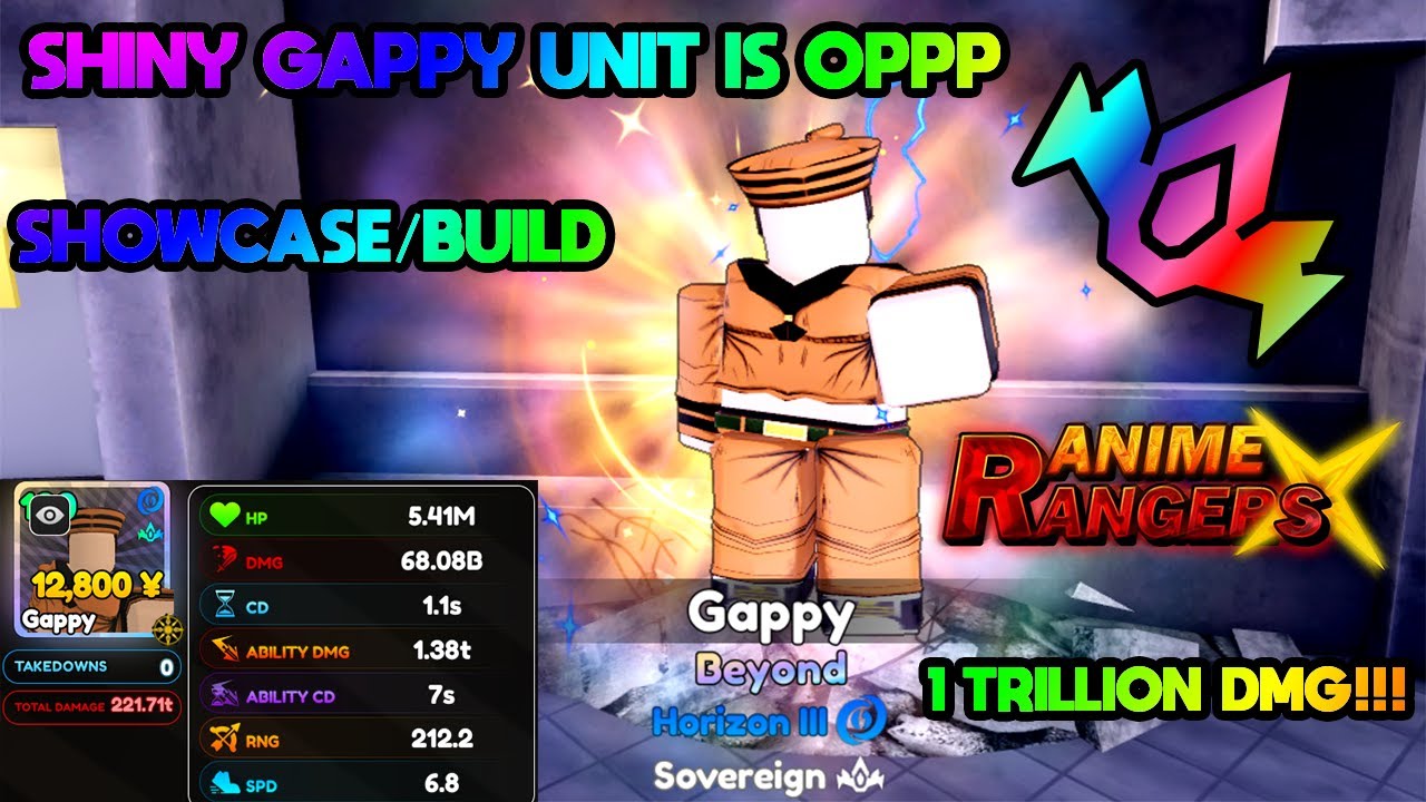 SHINY BEYOND GAPPY UNIT IS OPPP!!! SHOWCASE/BUILD ANIME RANGERS X - YouTube