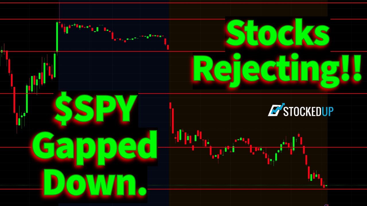 $spy Gapped Down Today!! Will Stocks End This Week In The Red