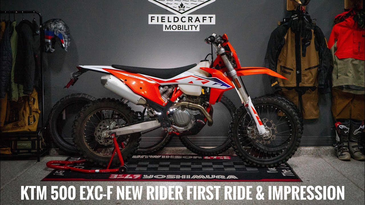 KTM 500 EXC-F First Impression And Ride By A New Rider - YouTube