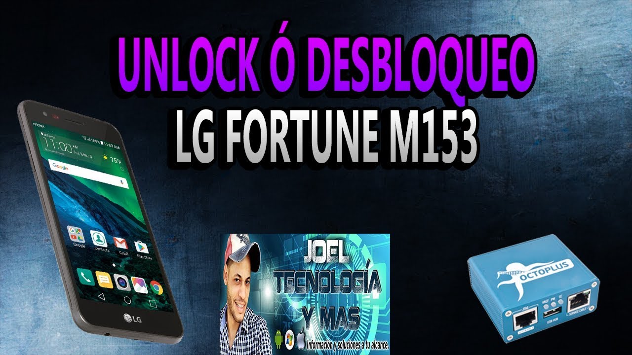 LIBERAR Ó UNLOCK LG FORTUNE (M153) OCTUPLUS BOX - YouTube