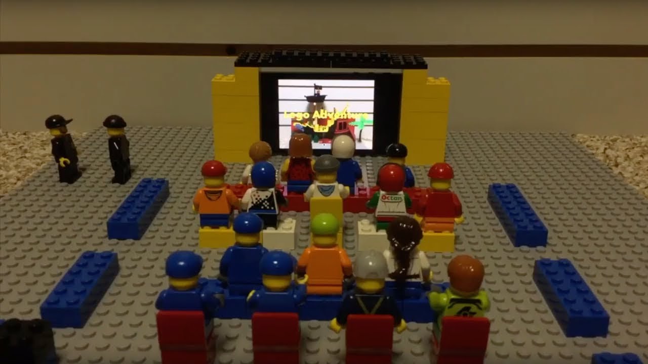 Lego Stop Motion Animation, Going to the Lego Movie Theater - YouTube