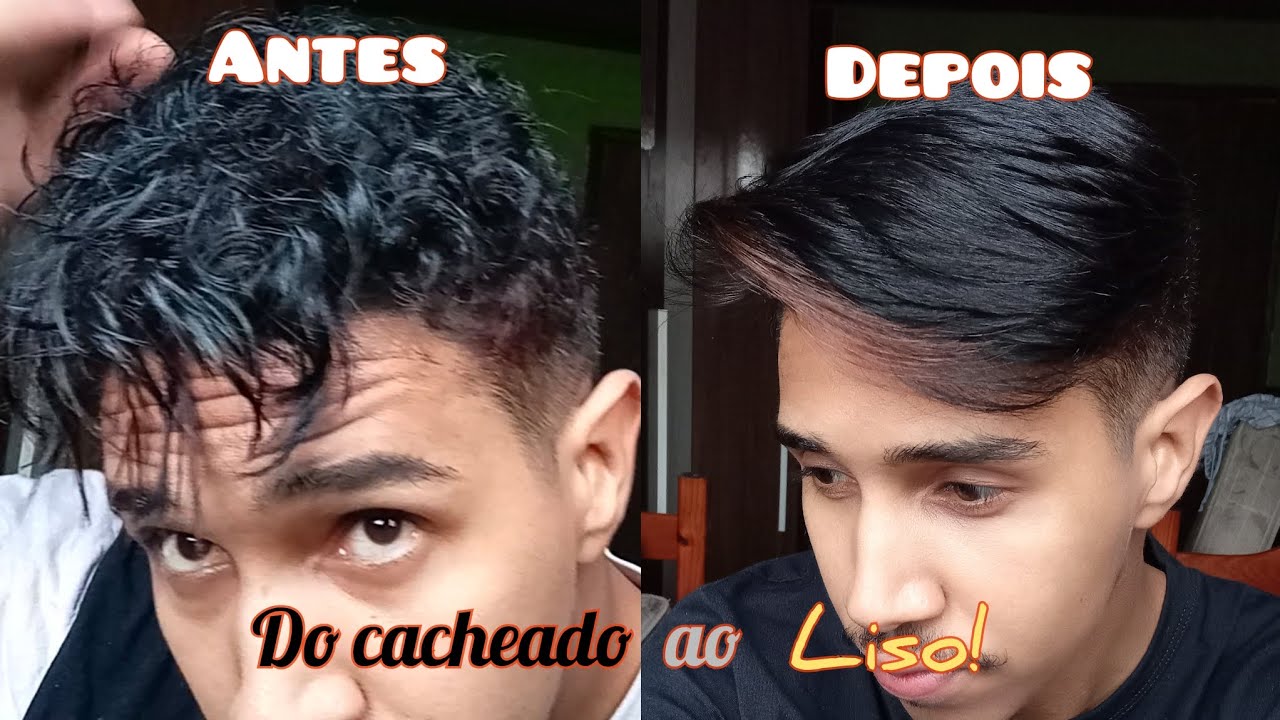 progressiva masculina / como fazer progressiva em cabelo cacheado - YouTube