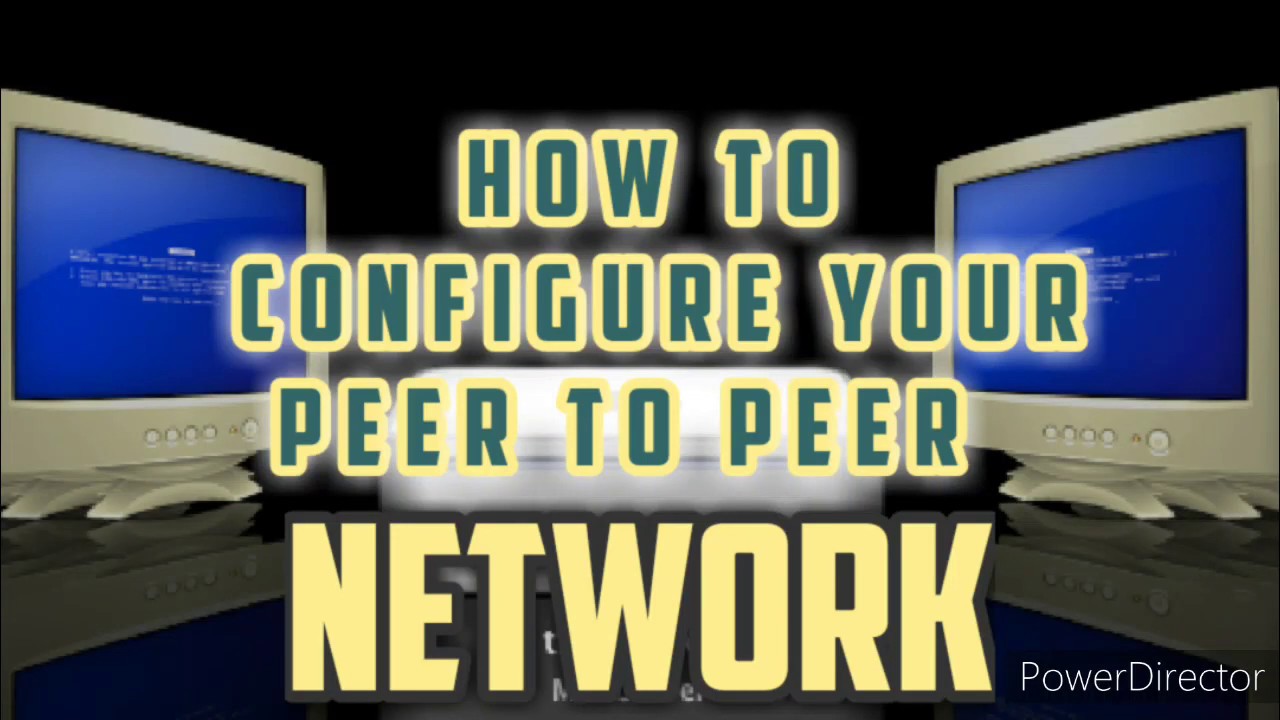 How to configure peer to peer network computer - YouTube