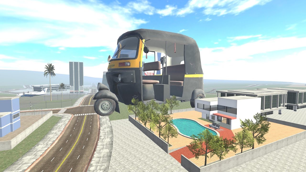 Franklin Found Giant Auto Rickshaw In Indian Bike Driving 3d - YouTube