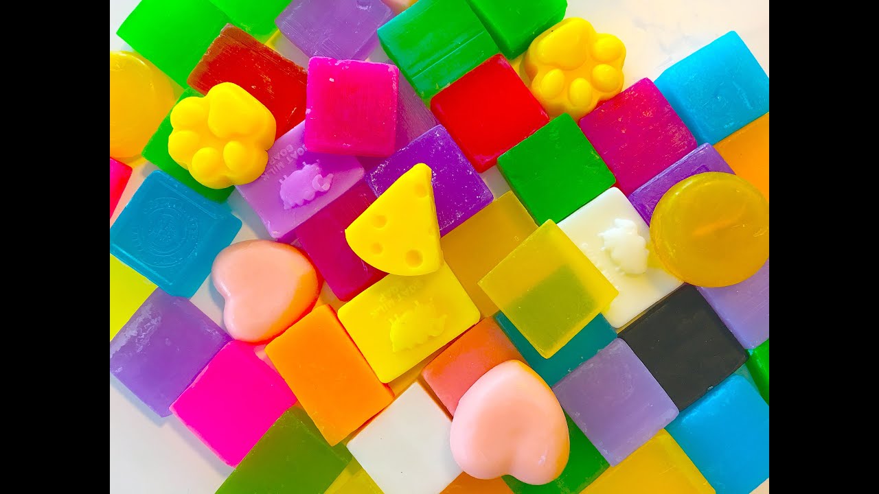 COLOURFUL SOAP TUBES UNPACKING ASMR/SATISFYING RELAXING VIDEO/SOAP ...
