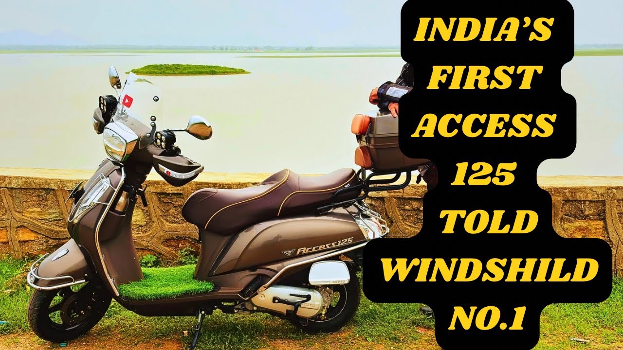 SUZUKI ACCESS 125 🛵🛵 BEST WINDSHIELD FOR TOURING || #travel #motovlog # ...