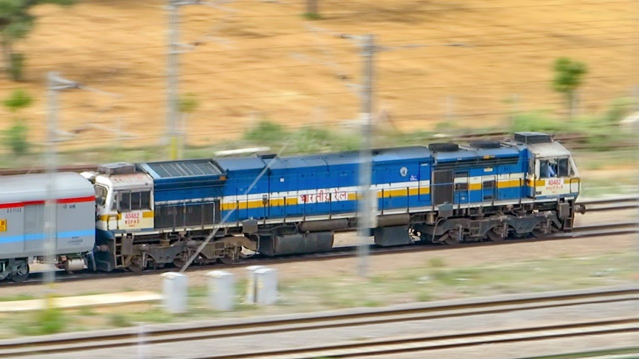 Toy Train View ~ Speeding Trains through Asalpur Jobner | Scenic ...