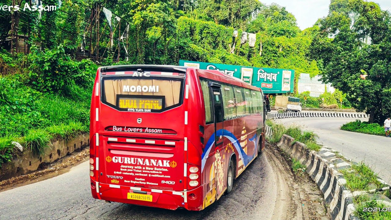 Luxury buses of assam in action mode, Luxurious buses of assam on road ...