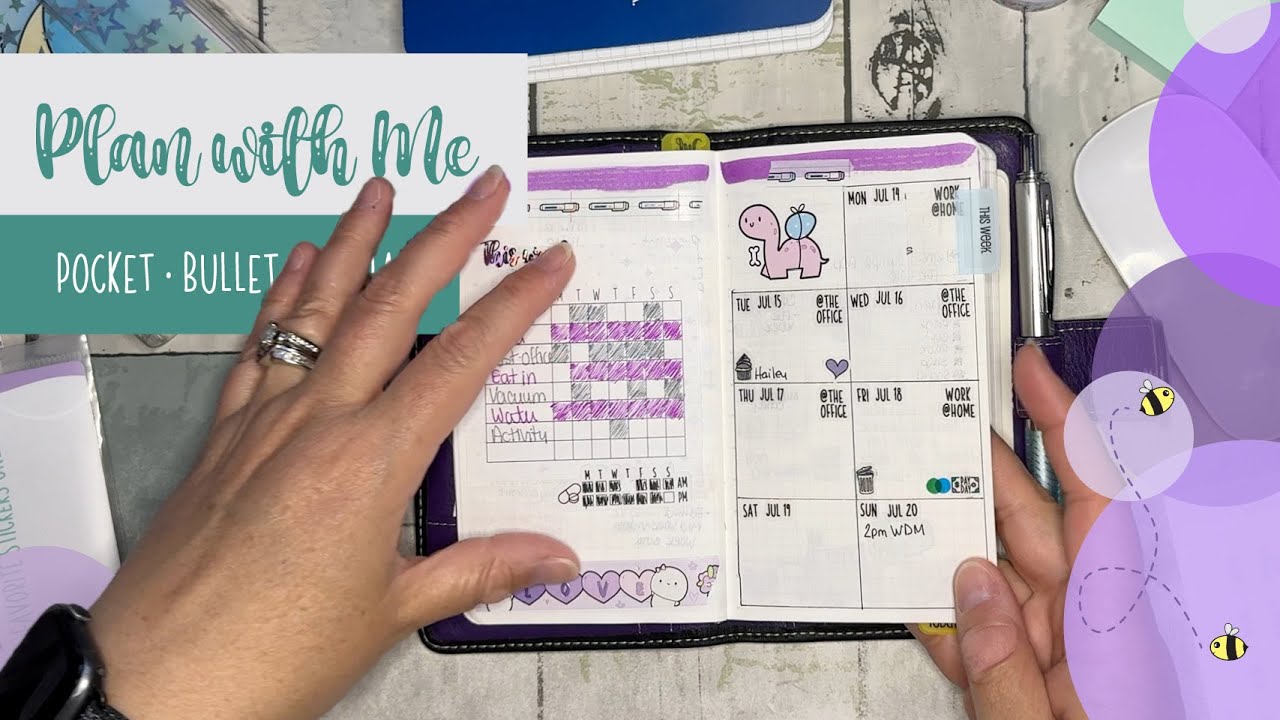 Pocket Bullet Journal Weekly Set Up | Pocket Stalogy Notebook - YouTube