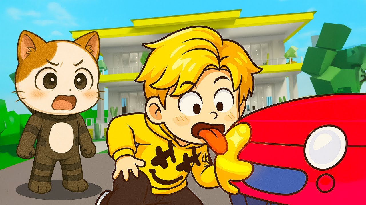 فيلم روبلوكس : اي شئ الحسه ب لسانى ( لعق ) يتحول الى ذهب فى الحال..! 🔥😱 ...