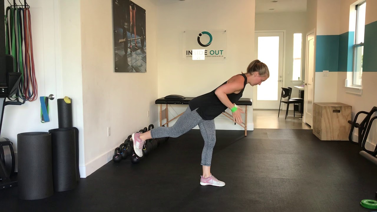 Single Leg Deadlift + Mini Band Row - YouTube