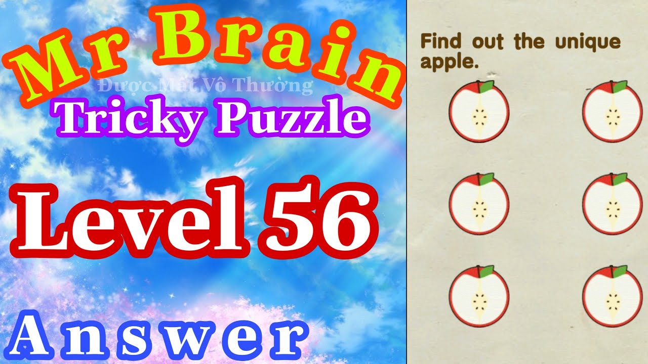 《Mr Brain Level 56》Update Answers Walkthrough Solution 2020 / Cập Nhật ...