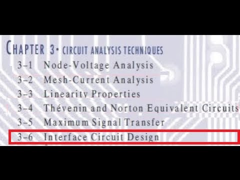 Interface Circuit Design Part 2 - YouTube
