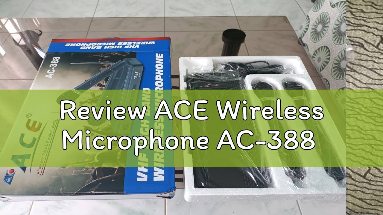 Review ACE Wireless Microphone AC-388 - YouTube