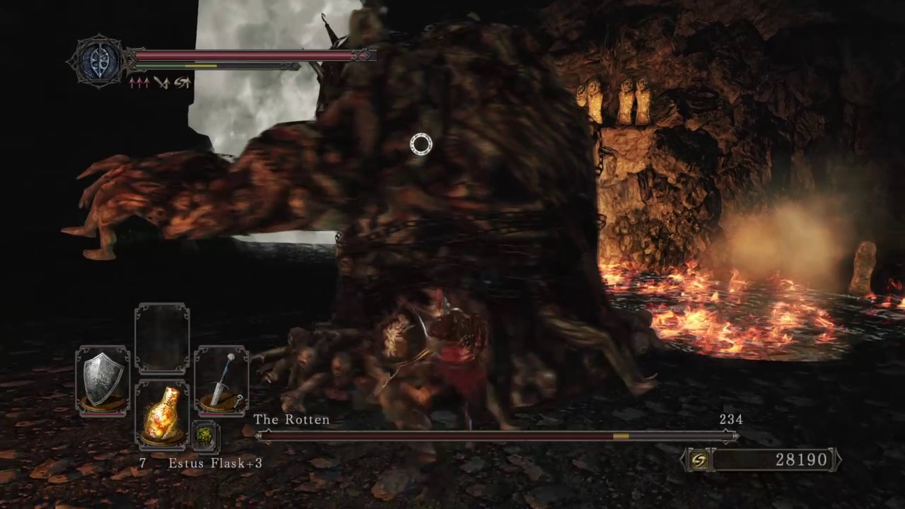 DARK SOULS II: Defeating The Rotten Boss - YouTube