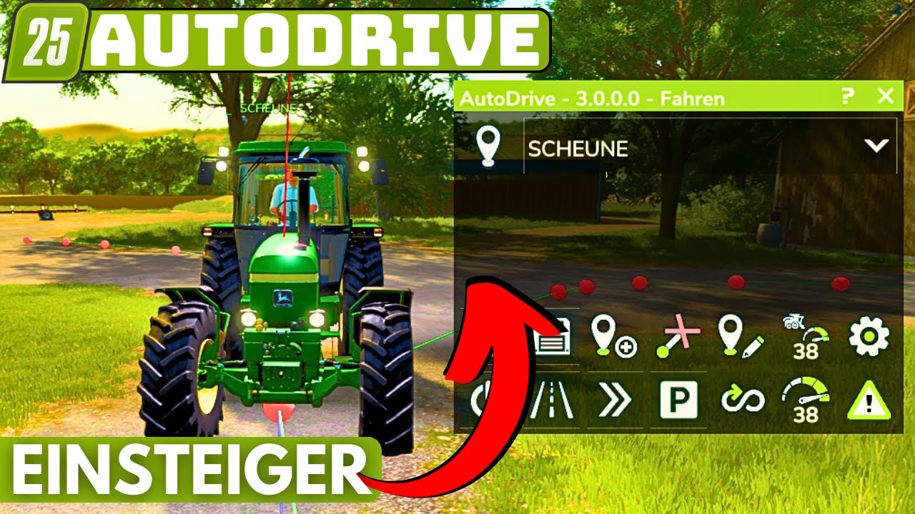 LS25 AUTODRIVE Tutorial🚜: Kurse erstellen, wie ein Experte! #1 - YouTube
