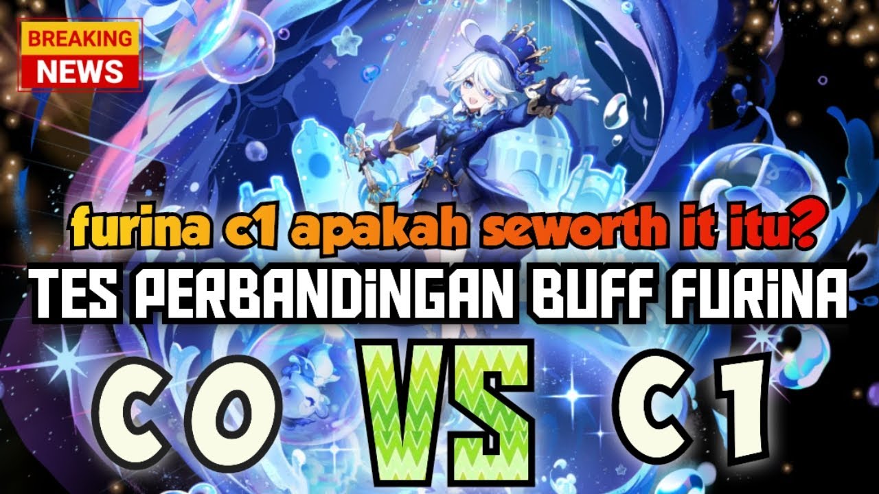 Tes Perbandingan Buff Furina C0 vs C1 , kira kira seworth it apa C1 ...