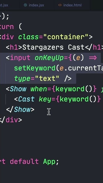 SolidJS' Show Component - YouTube