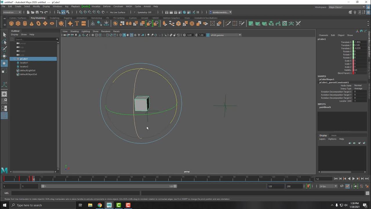 Rolling Cube with multiple Pivots Maya - YouTube