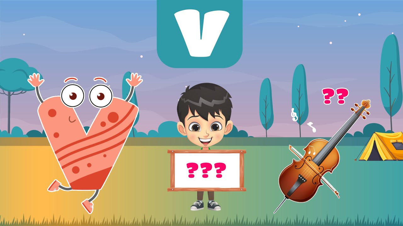 Letter V Guessing Game, Learn the Alphabet, ABC Educational with Magic ...