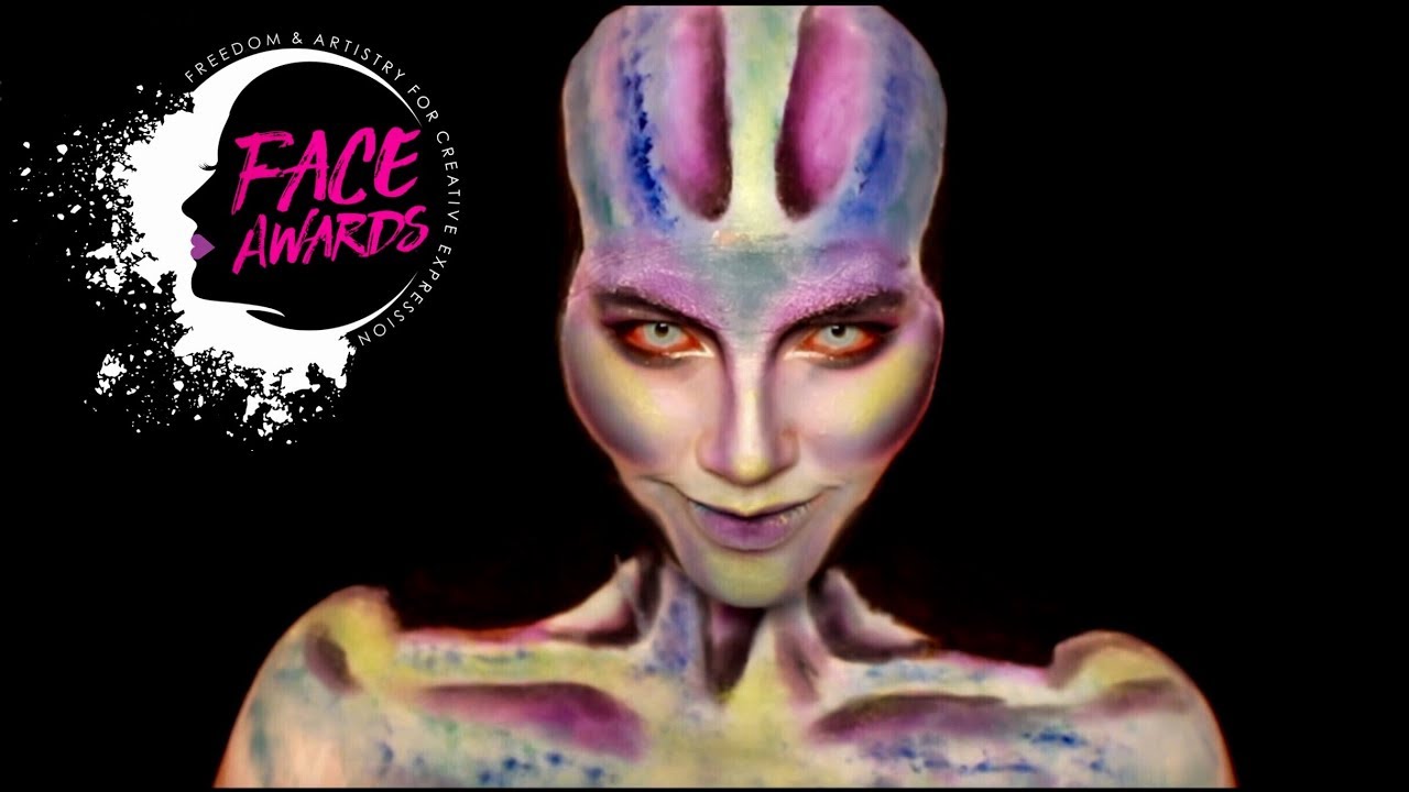 NYX Face Awards Germany 2018 // Galaxy-Alien // *English Subbed* - YouTube