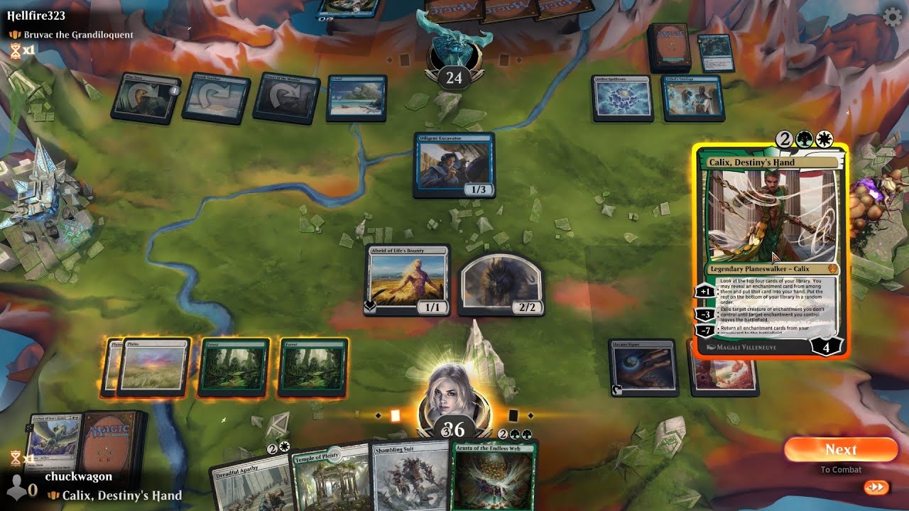 MTG Arena: Historic Brawl | Calix, Destiny's Hand vs Bruvac the ...