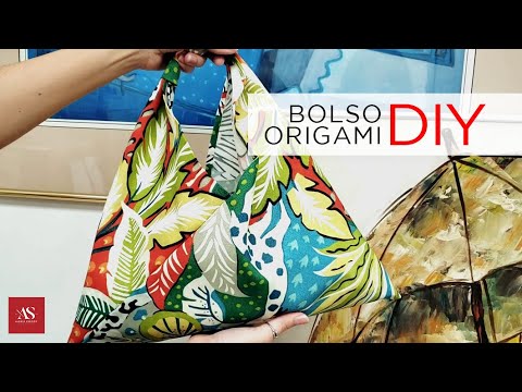 DIY • Bolso Origami Sin Coser - YouTube